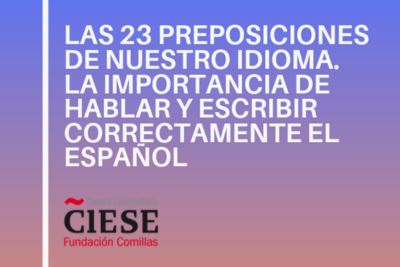 Las 23 preposiciones del español. -Fundación Comillas